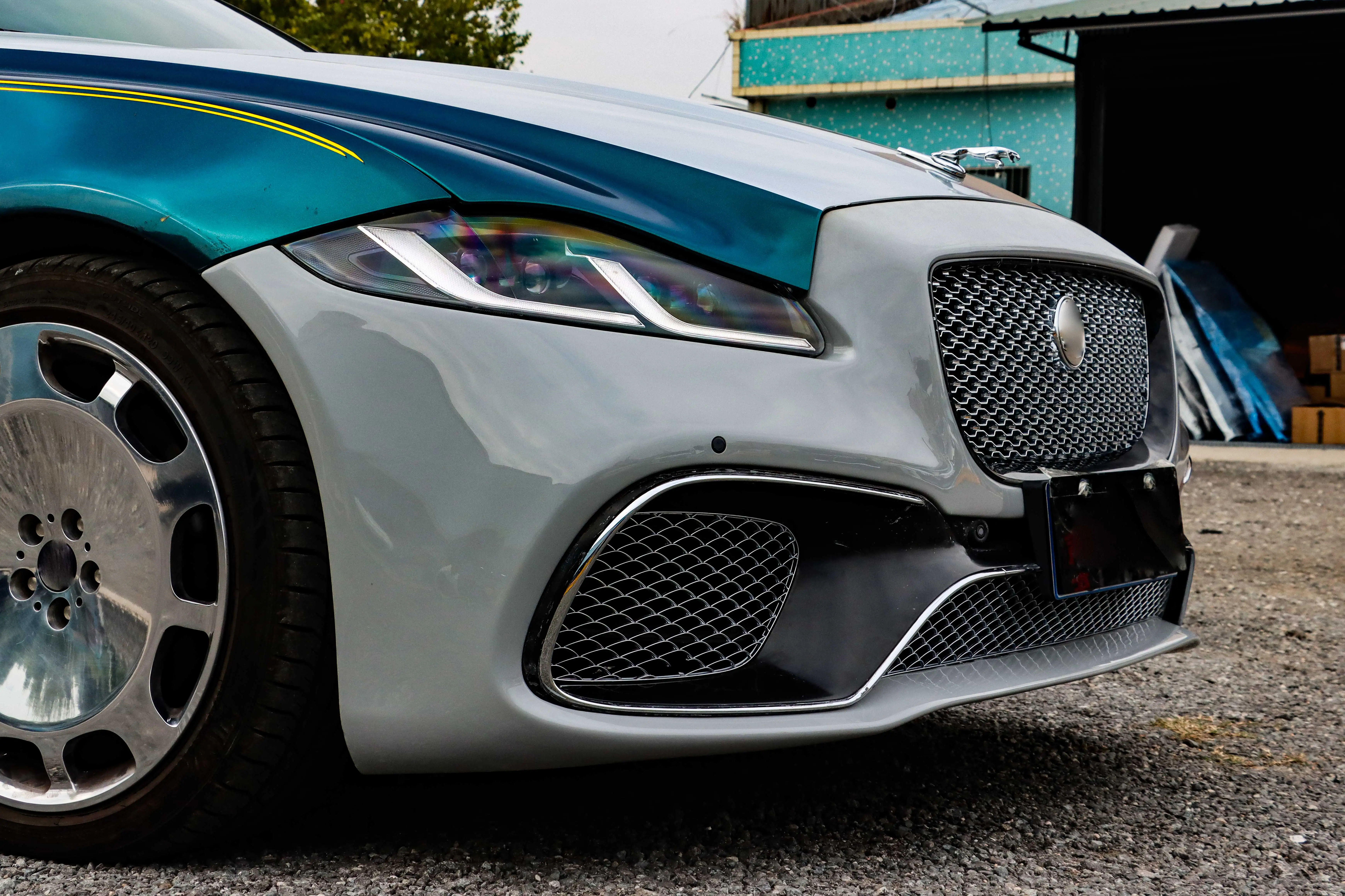 Jaguar XJ Front Bumper Body Kit - Upgrade & Color Options