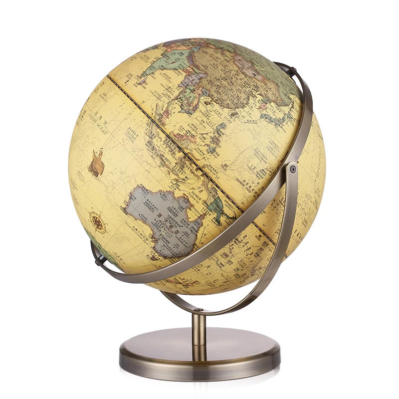 10 Inches Antique World Globe 720 Degree Rotation World Map Education ...