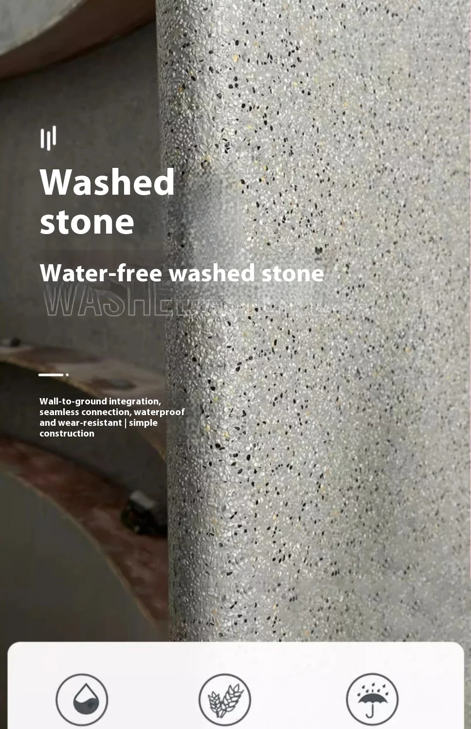 Modern Simple Stone Porcelain Micro-Rock Resin Terrazzo