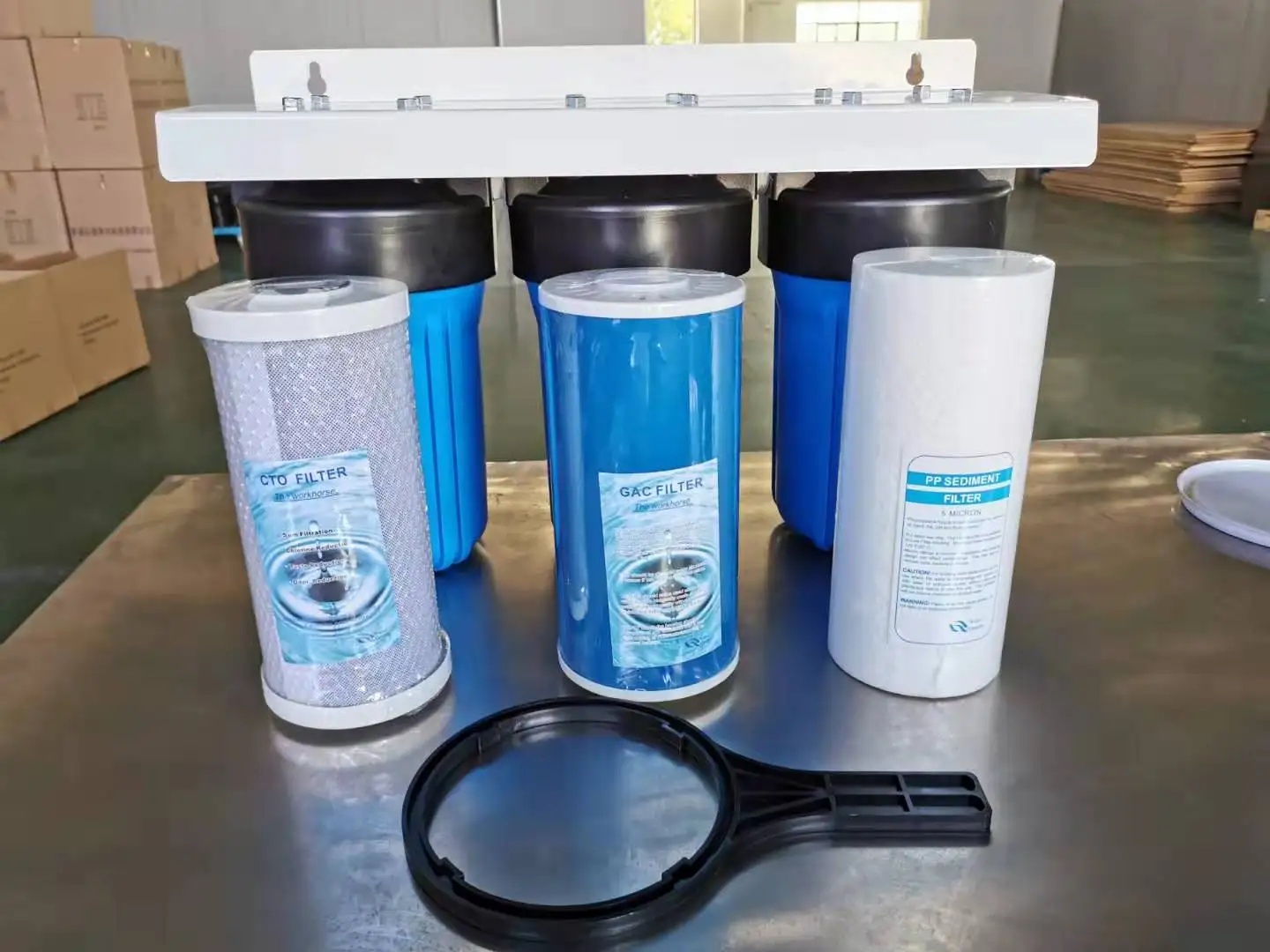 2-stage/3 Stage Big Blue Cartridge Filter Housing 4.5x20