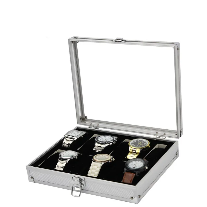 24 Grid Slots Aluminium Watch Box - Classic Display Case