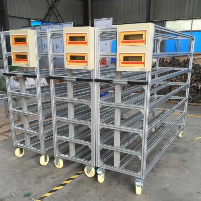 Aluminium Profile Storage Rack Multi-level Aluminium Pallet Rack ...