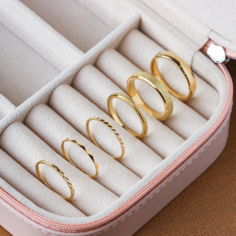 Stackable Rings - Elegant Stainless Steel Jewelry