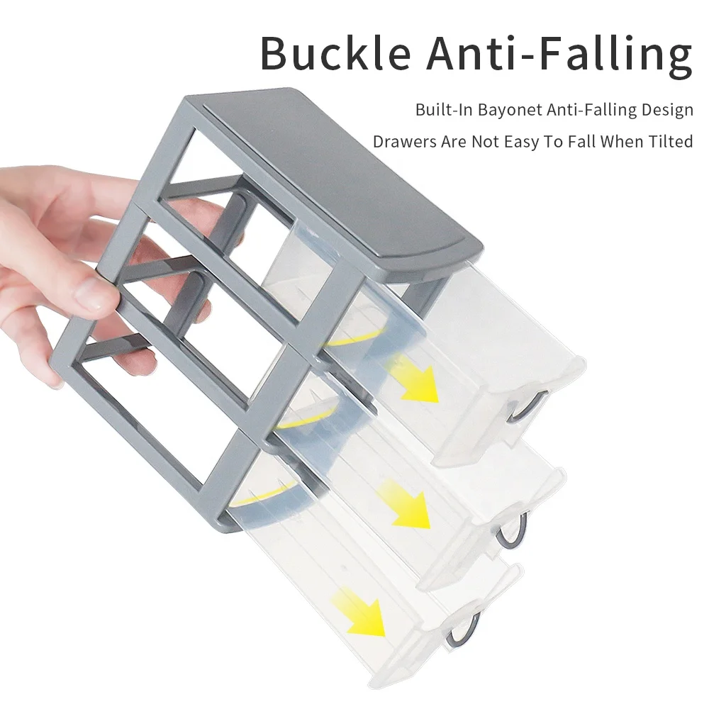 Modern 3-layer Stackable Wire Office Organizer Drawers Customizable ...