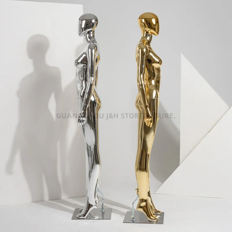 Luxury Full Body Gold Mannequins for Sexy Clothing Display