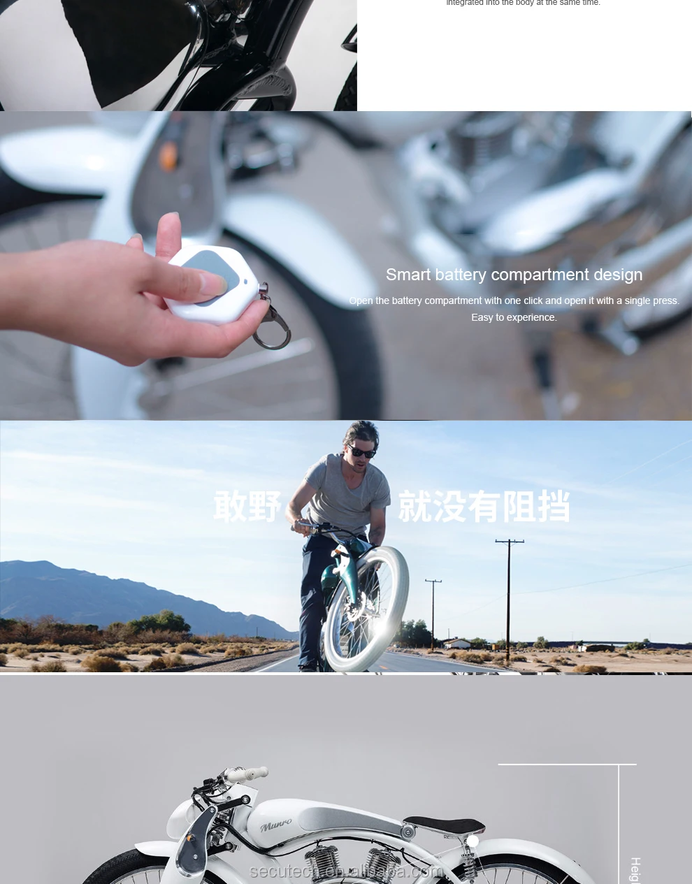 Munro 2.0 Shanghai Two Wheel Cafe Racer Electric Bike,Electric Motor ...