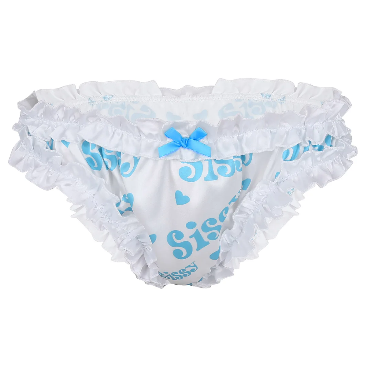Mens Sissy Under Wear Soft Lingerie Super Frilly Ruffled High Cut Sissy