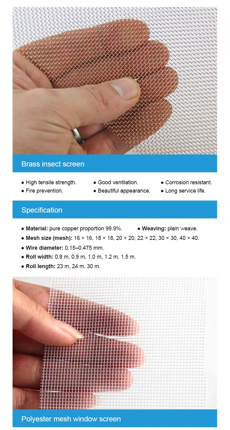 Long Warranty Anti Mosquito Window Screen Covering Fiberglass Nylon ...