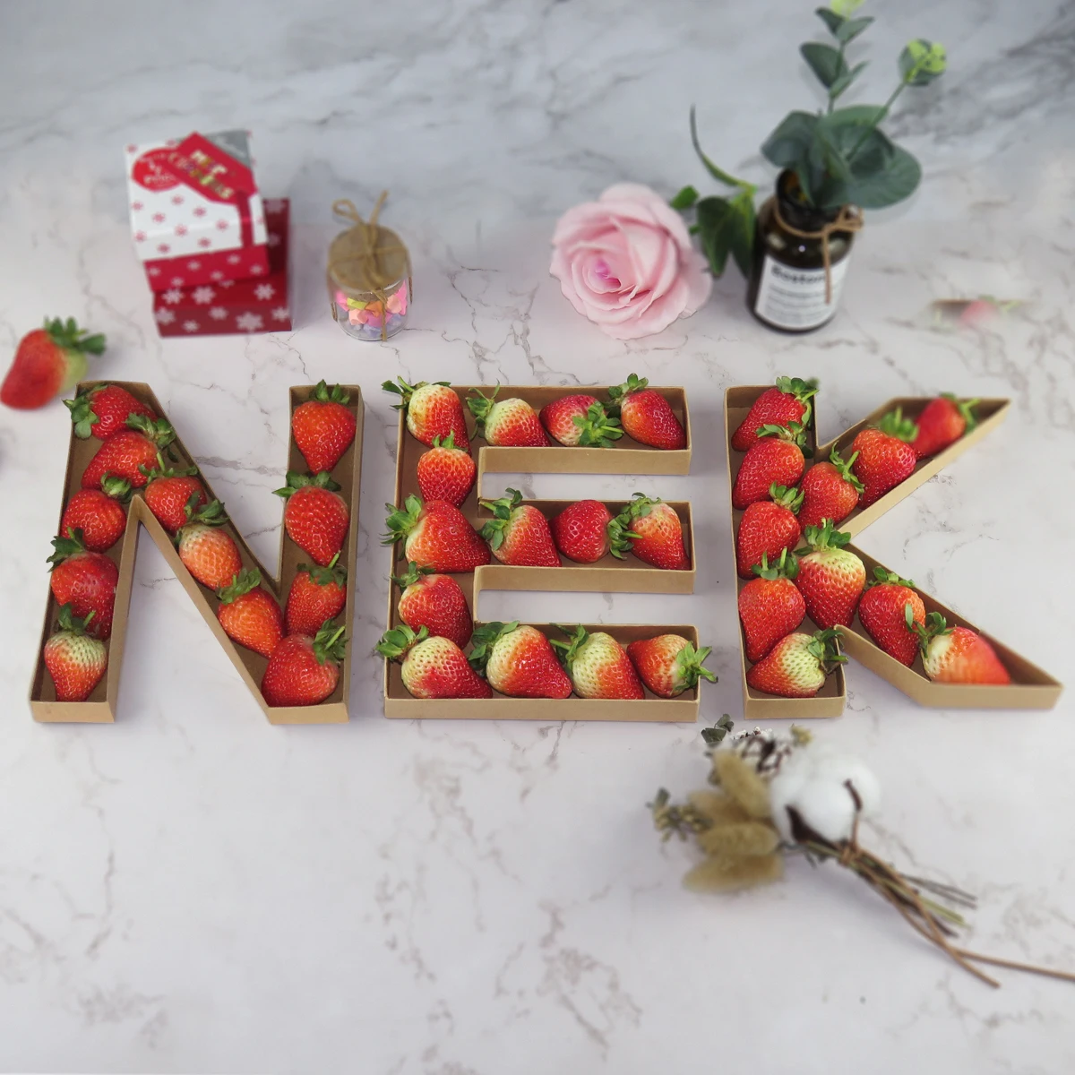 Custom Kraft Paper Alphabet Letter Shaped Paper Gift Box For Sweet Cake ...