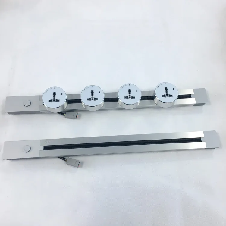 Aluminum Alloy Track Rail Universal Plug Power Adapter