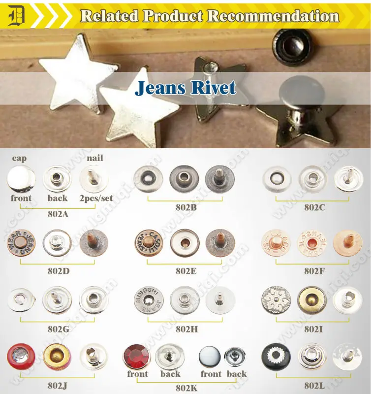 Metal Plating Custom Jeans Rivets Buttons For Jeans - Buy Jean Rivet ...