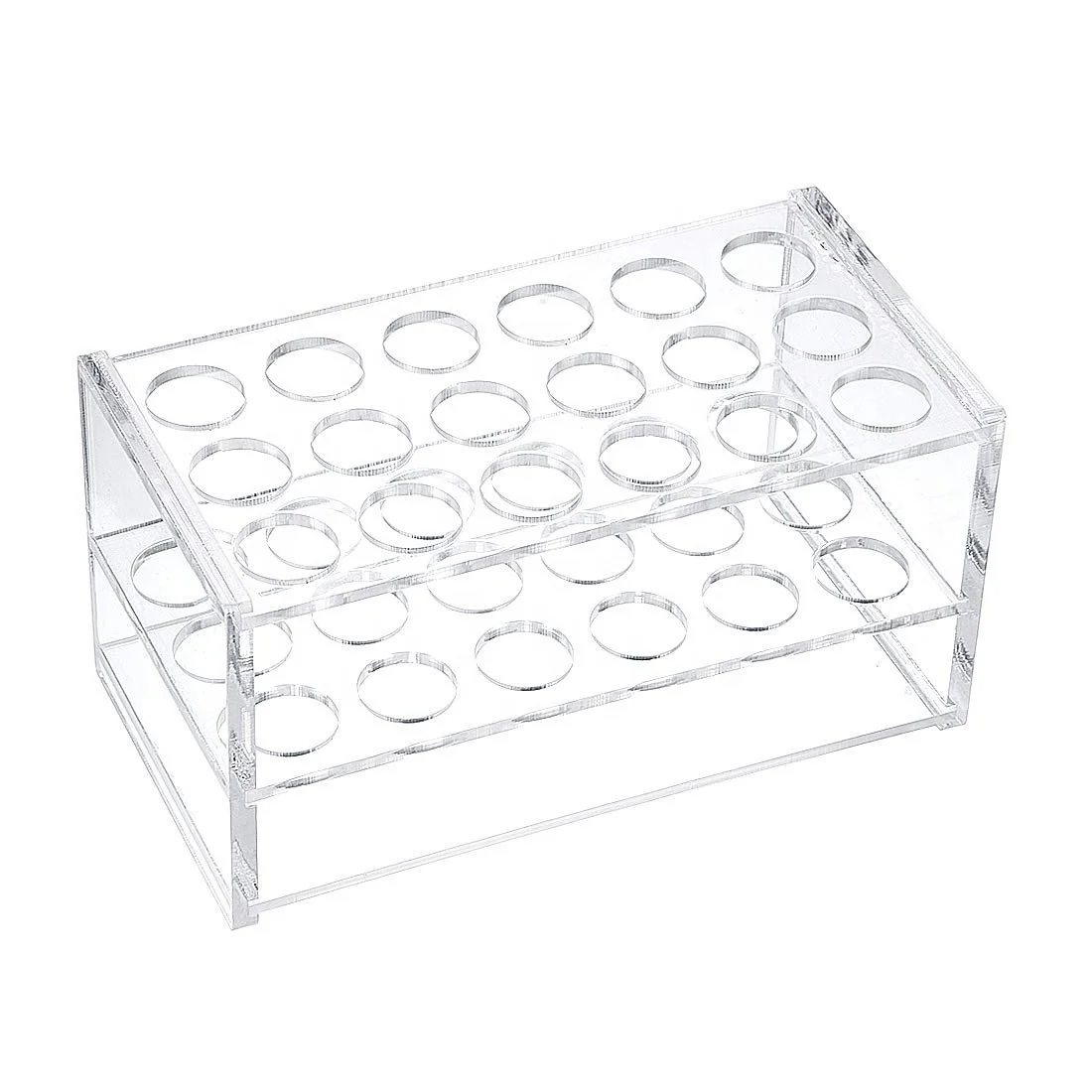 18-Place Customized Test Tube Holder Clear Acrylic 10ml Tubes Bottle ...