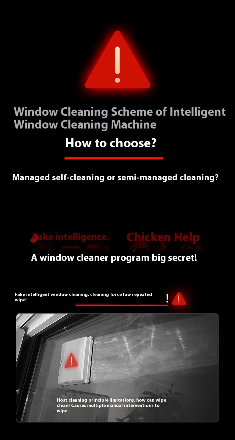 X7 Electric Window Cleaning Robot - High-Rise & Automatic
