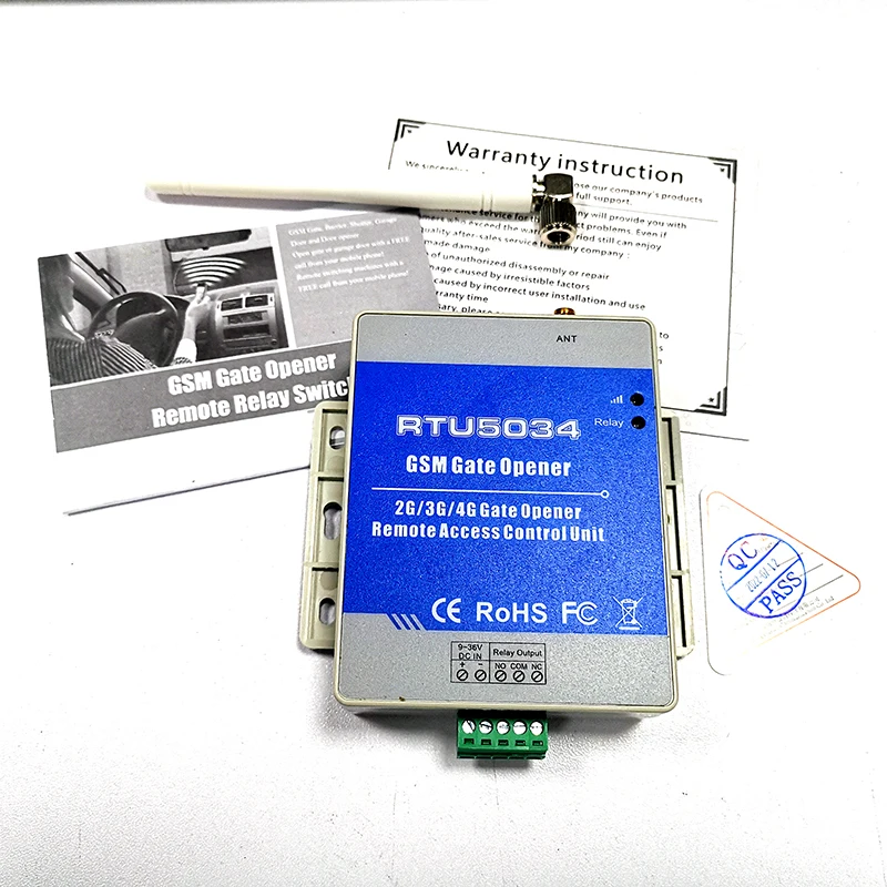 Unit Rtu5034 2g/4g Gsm Gate Opener Access Relay Switch Remote Access ...