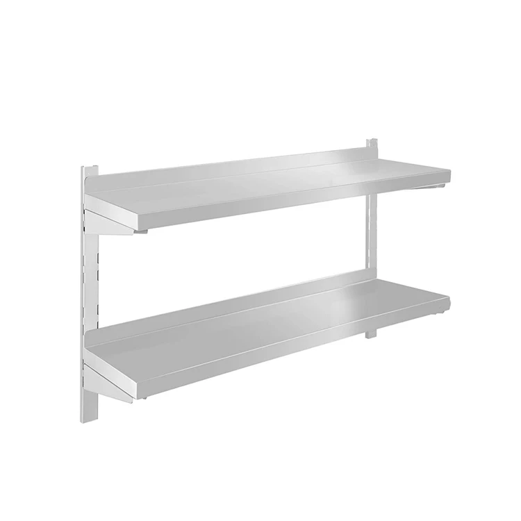 Stainless Shelf Wall Mounted Steel Floating Shelf Wall Storage Racks ...