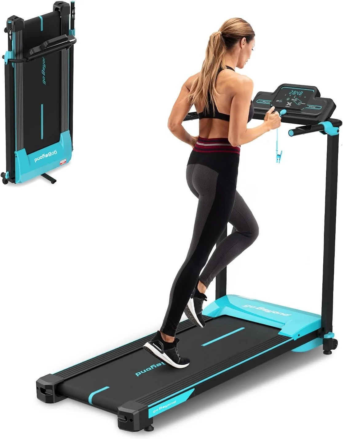 Folding Treadmill,3hp Foldable Treadmill With Led Display,Space Saving ...