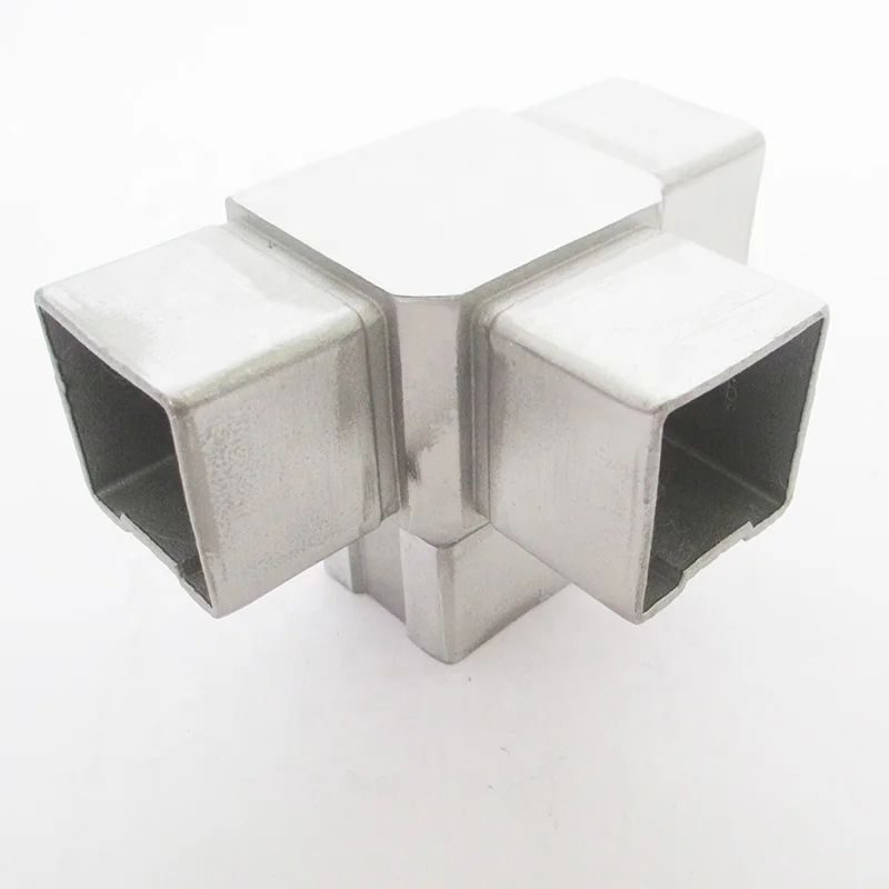 4 Way Square Tube Connector Of Stainless Steel 304 For Handrail ...