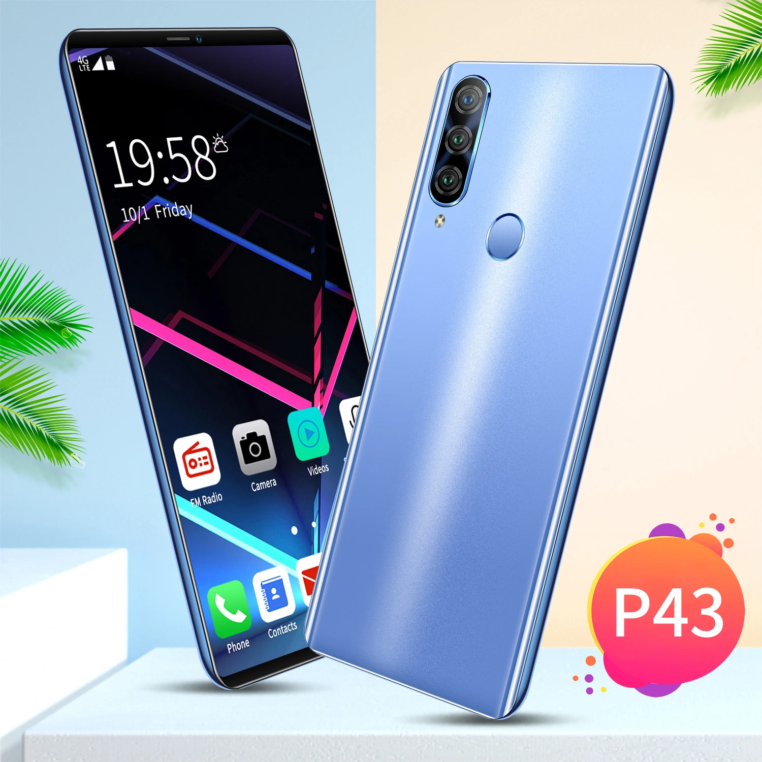 New Big Screen 4g Android Smart Phone 5.8 Inch 6gb+64gb Custom Mobile ...