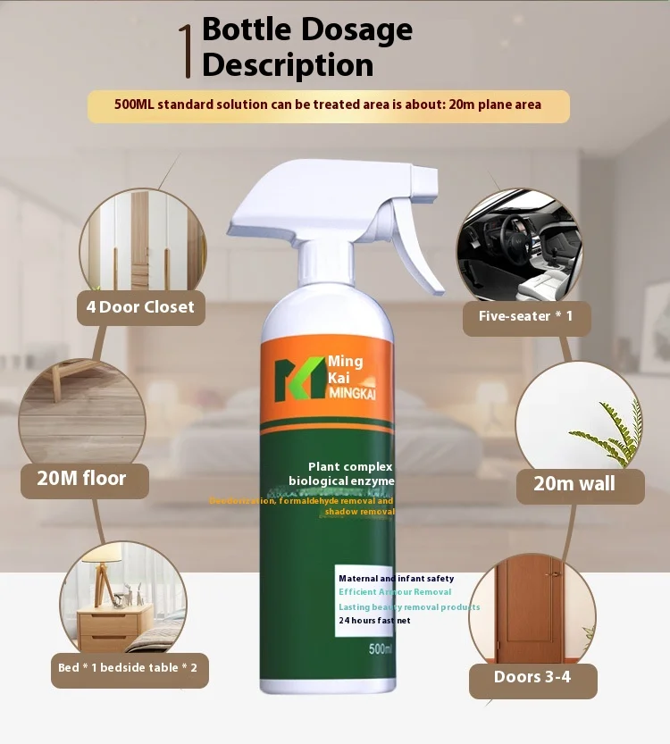 New Household Indoor Odor Removal Car Formaldehyde Scavenger Spray ...
