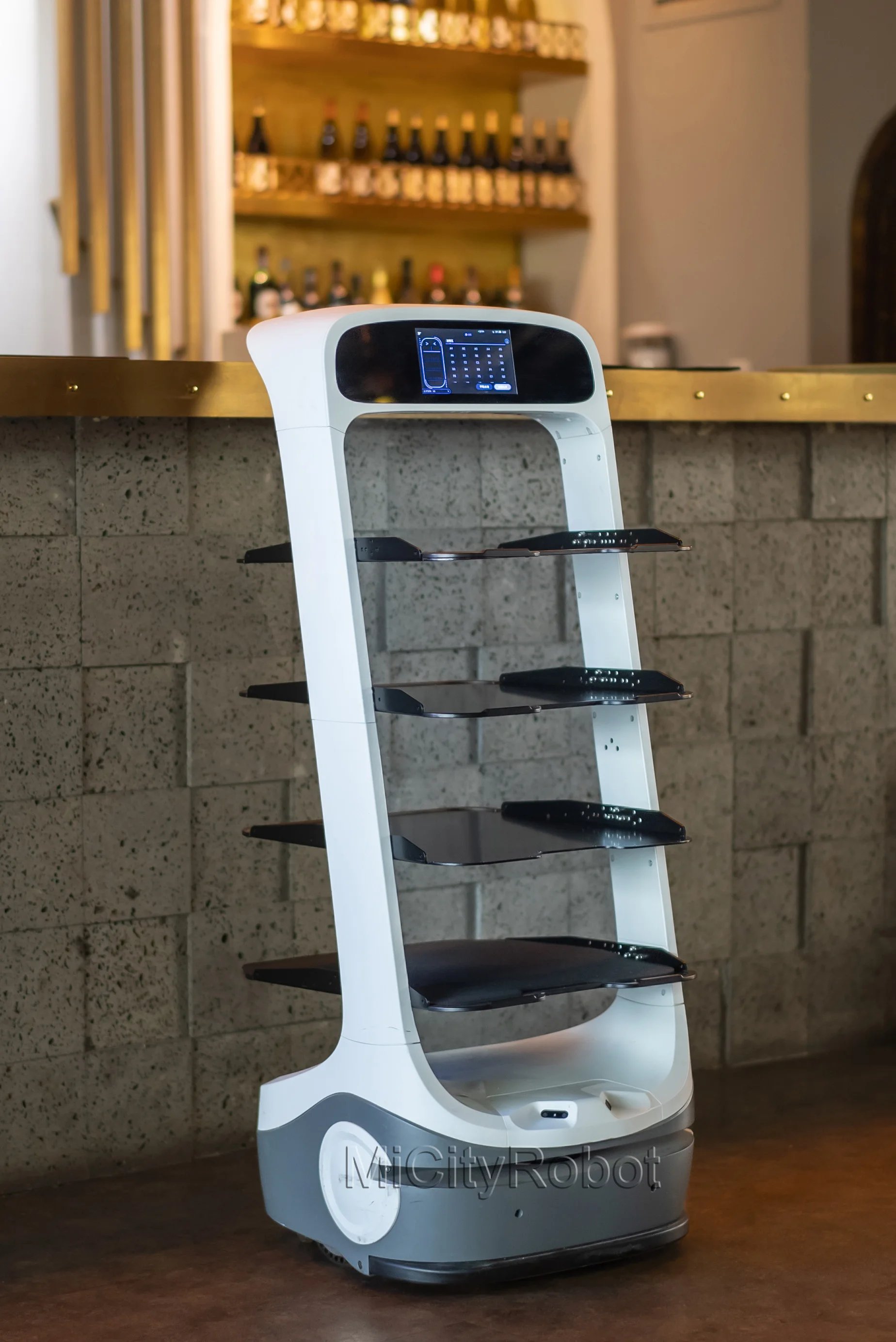 Autonomous Food Delivery Robot Automatic Obstacle Bellabot Delivery ...