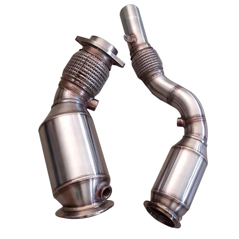 Custom BMW M3 Exhaust Downpipe Catalytic Converter for E46 E36 E92 F80 ...