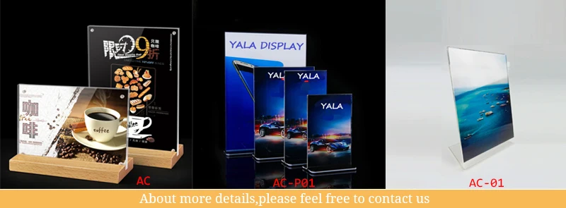 Stand Poster Meja Akrilik A4 A5 A6,Dudukan Menu Restoran,Display Meja ...