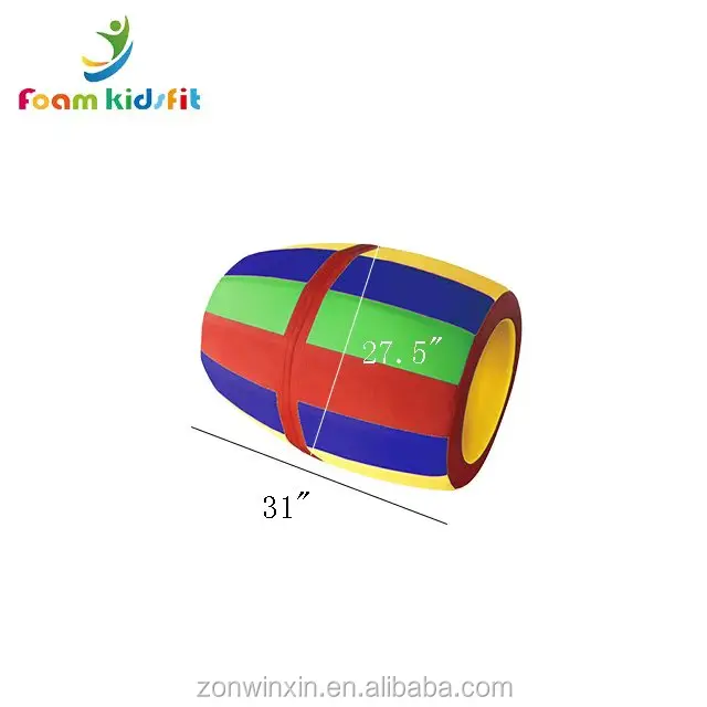 ZONWINXIN Kids Soft Play Cylinder Rainbow Barrels Toys