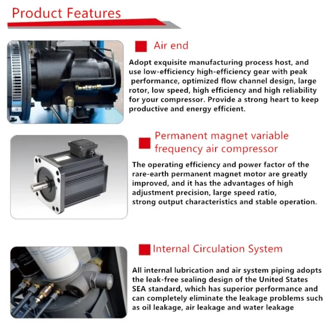 Pm Permanent Magnet Frequency Conversion Vsd Screw Air Compressor - Buy ...