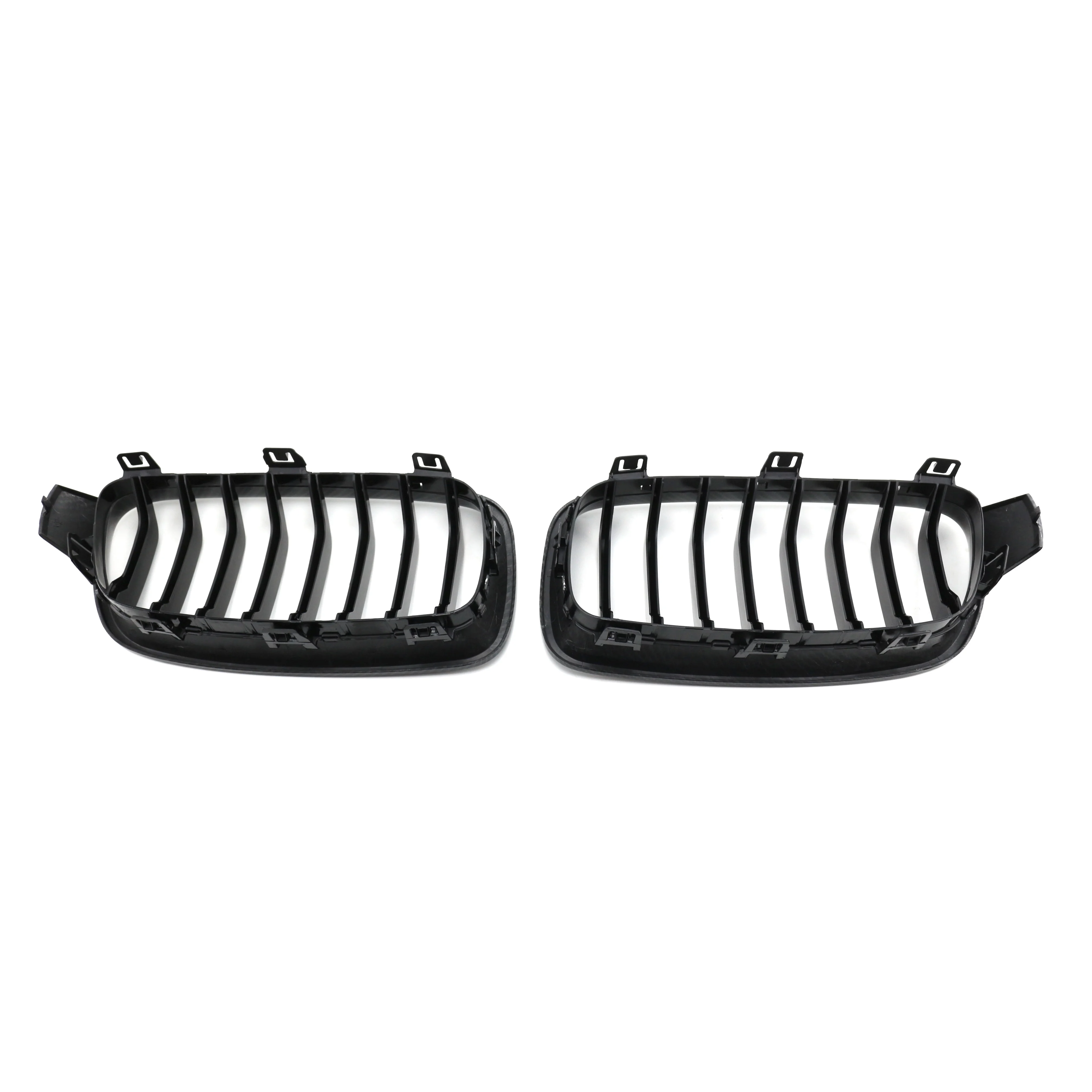 Front Grille Single Slat Line Carbon Fiber Material Front Bumper Kidney ...