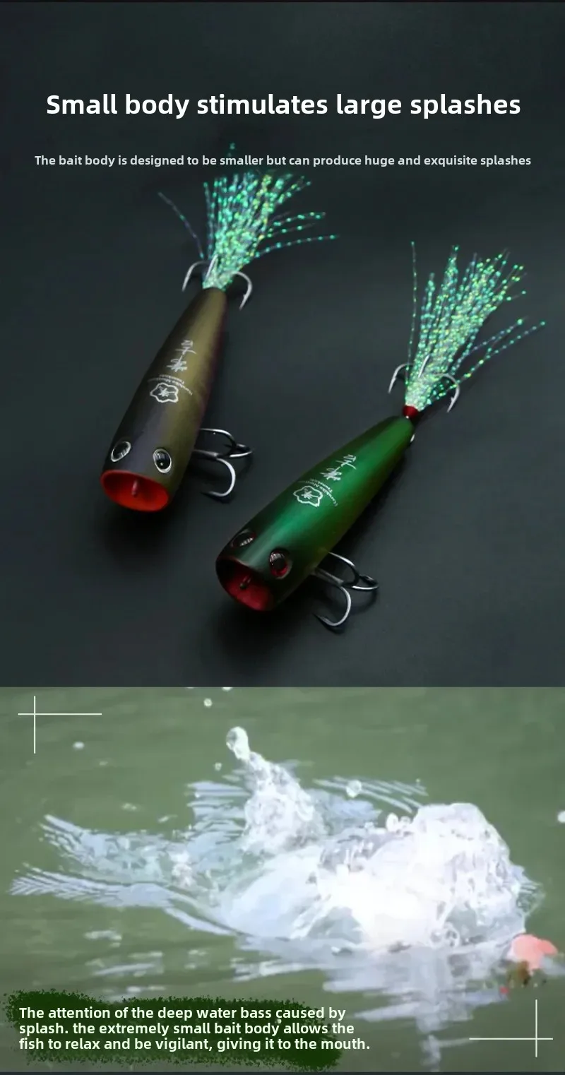 TSUNEKICHI ISSEI Bang Bo HAMA POPPER 62F Water Surface Wave Climbing ...