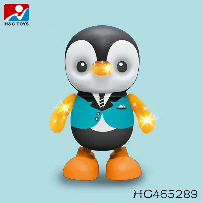 Battery Operated Walking Dancing Penguins Toy Animal Plastic Toy with ...