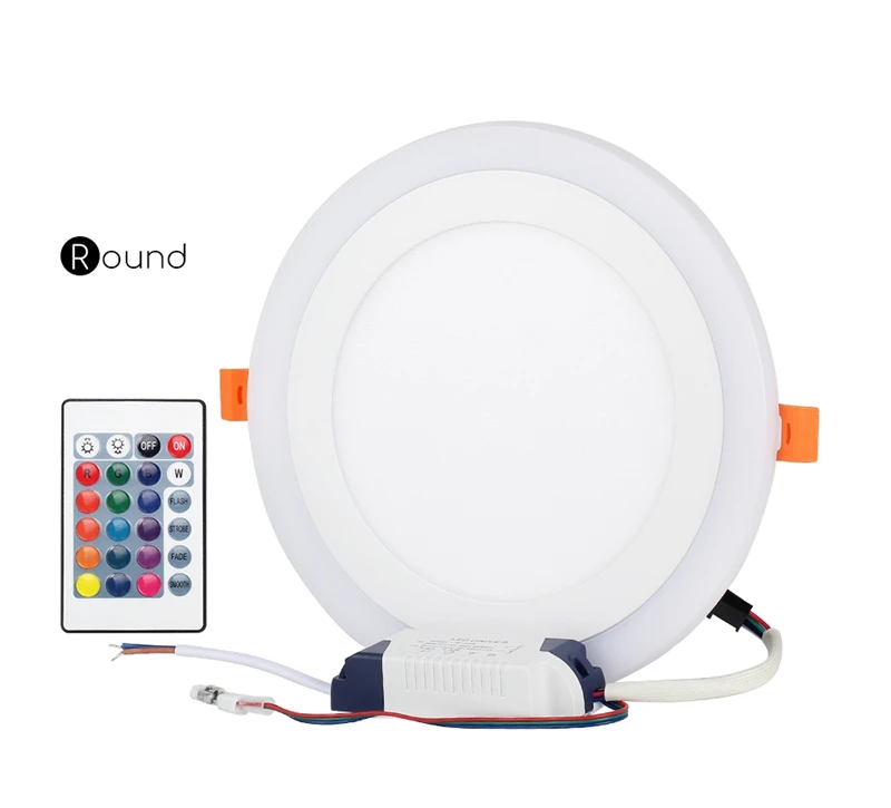 6w Blue+white Double Color Led Panel Light - Buy Led Panel Light,Double ...