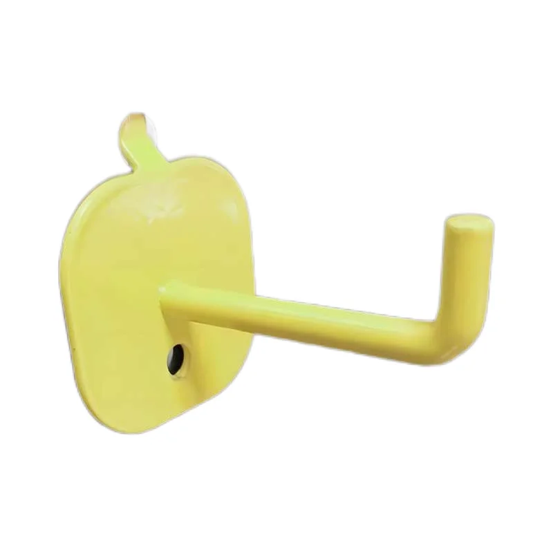 Yellow Spray Hole Panel Metal Wire Display Rack Customized Size Clothes ...