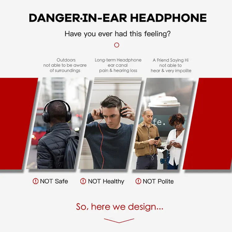 ALOVA Ergonomics Open Ear Workout Headset - Bluetooth Wireless Sports ...