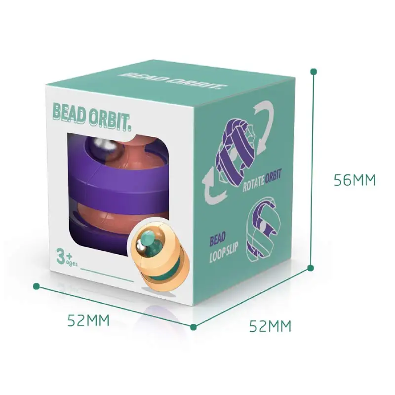 Fidget Toy Stress Release Metal Orbit Ball Spinner Sensory Toy Magnetic ...