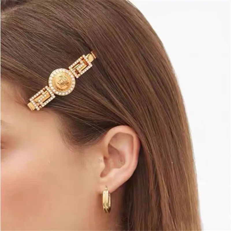 H1004 Popular Baroque Style Hair Pins Medallion Gold Coin Hair Pin ...