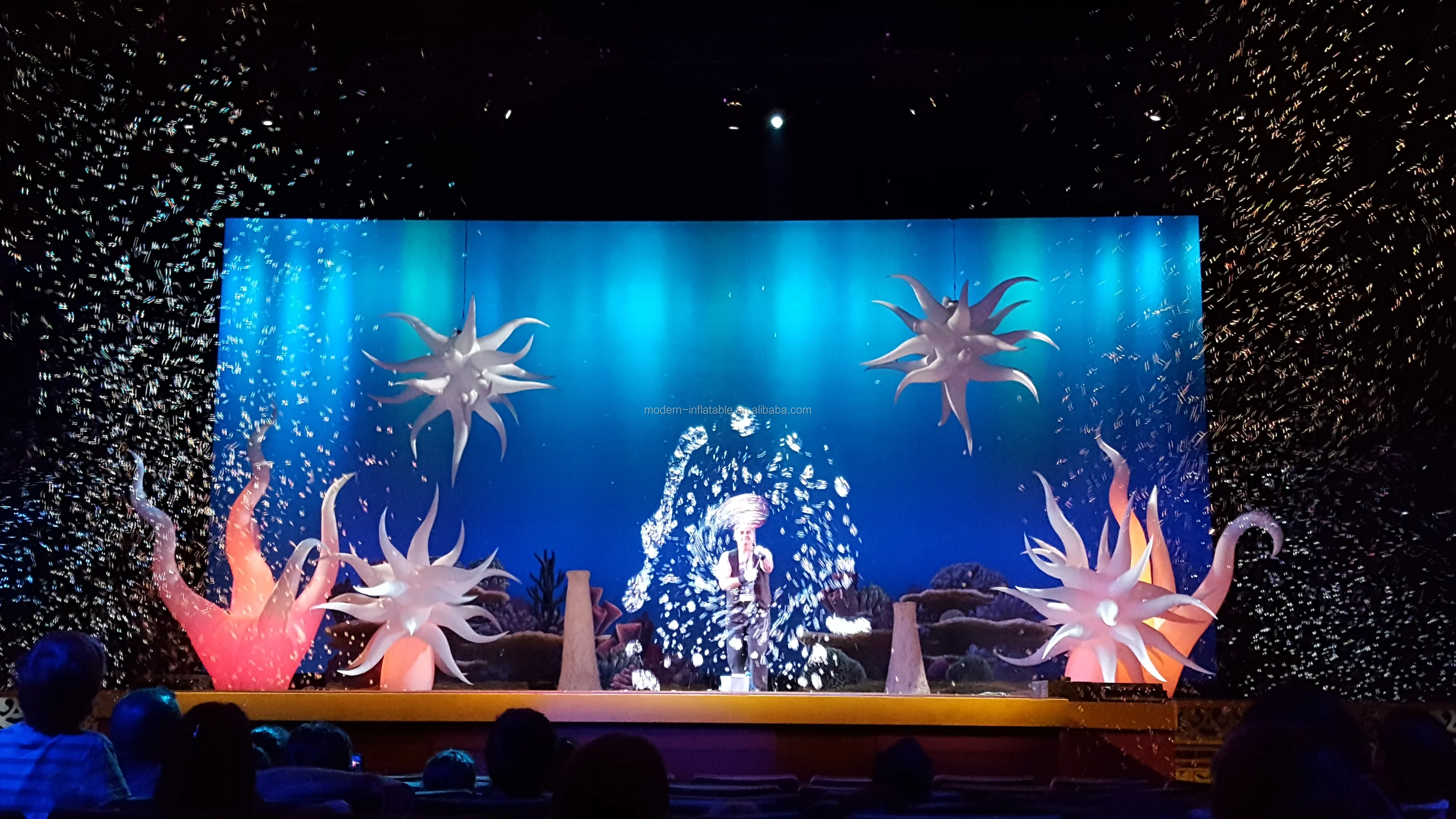 Hot Sale Lighting Inflatable Seaweed Tentacles Coral Model For Party ...