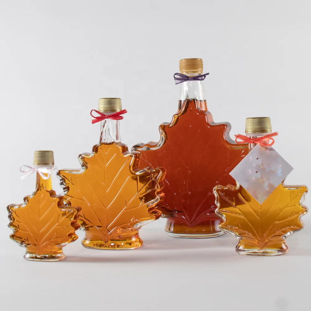 R 2024 New Empty Maple Syrup Bottles - Unique Glass Design
