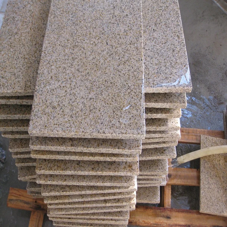 G682 Granite - Durable Beige China Flamed Slab for Countertops