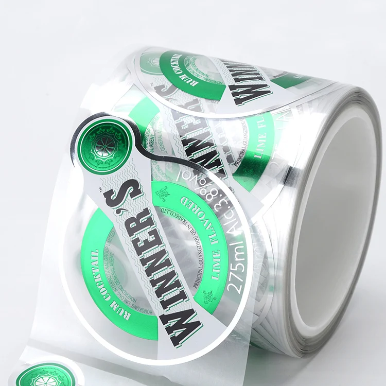 Vinyl Transparent clear Sticker Custom logo Printing Label Sticker for ...