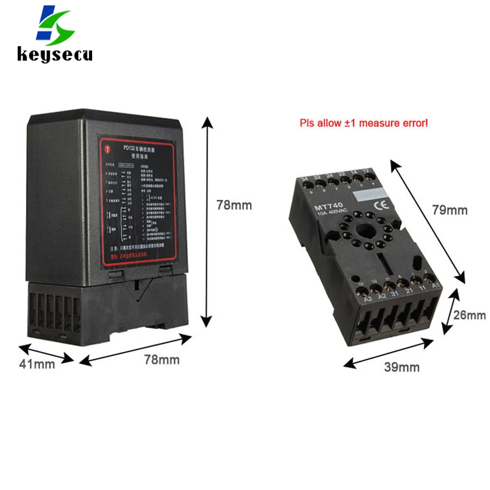 Keysecu 220V PD-132 Inductive Vehicle Single Loop Detector