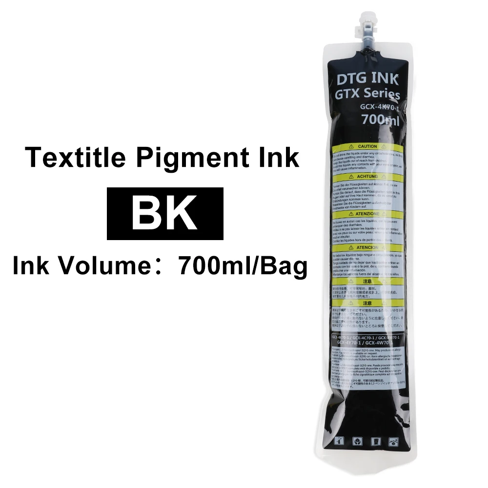 Wholesale 700ml Textile Pigment Ink Textile Ink Bag For Brother Gtx Pro ...