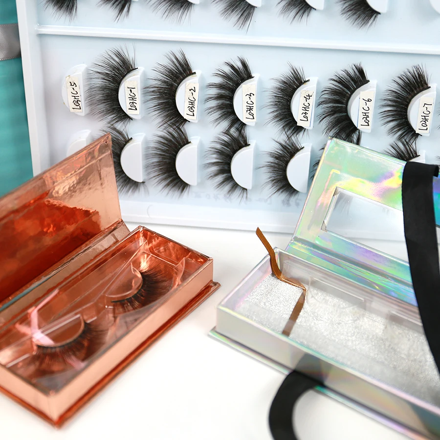 Manufacturer Price Custom Packaging Box Eyelashes Brown Synthetic ...