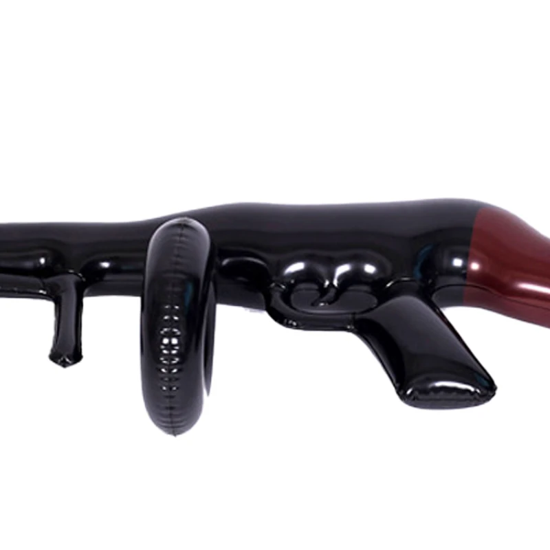 Promotional Plastic Blow up Weapon Toys PVC Inflatable Fack Gun Toy