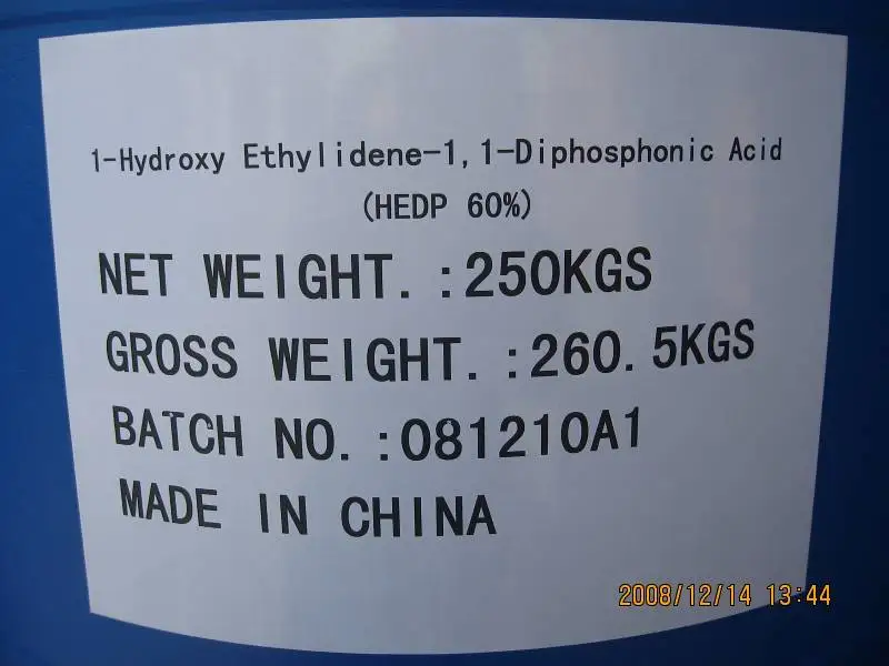 HEDP 60% - Efficient Water Treatment Chemical CAS 2809-21-4