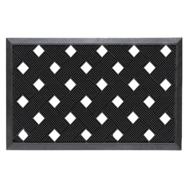 Rectangle Pin Mat Rubber Design Machine Made Anti Slip Washable Durable ...