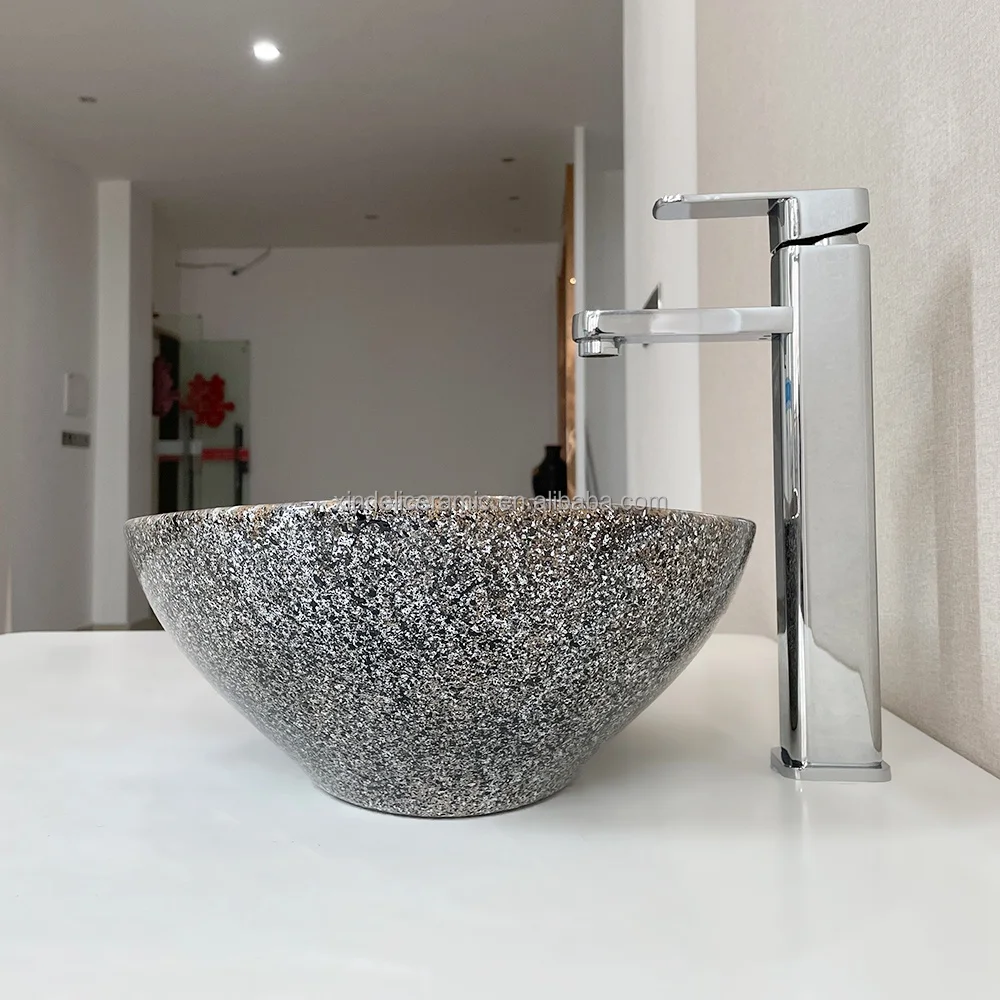 Lavabo Ceramic Granite Colored Sink Washing Hands Oval Basin Bowl ...