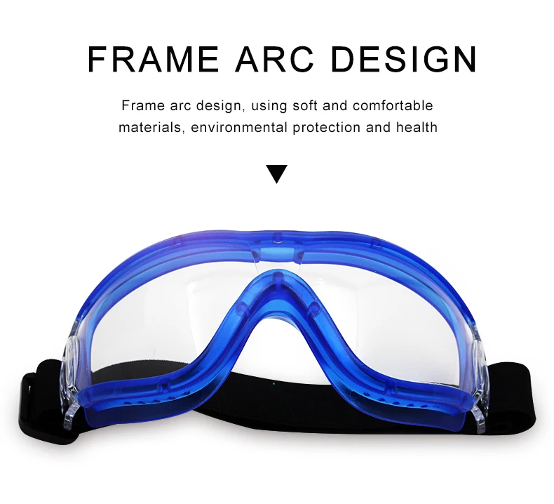 Custom Comfortable Transparent Safety Goggles for Kids