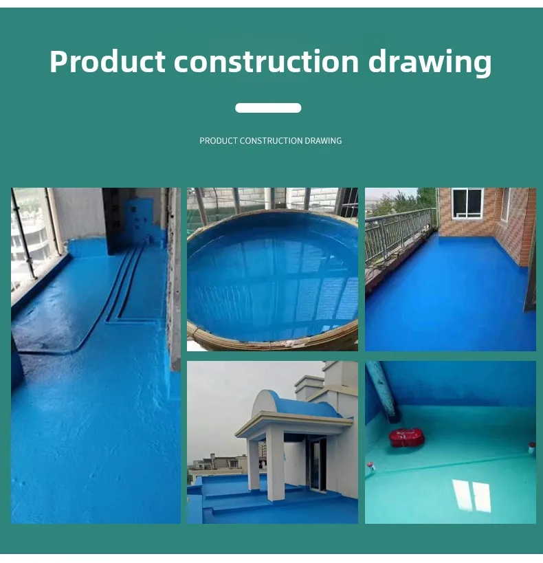 Practical Acrylic Pool Coating High Water Resistance Waterproof Paint ...