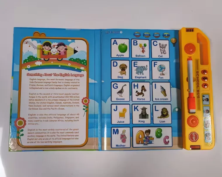 Educational Alphabet Learning Audio Sound Book with Perfect Binding and ...